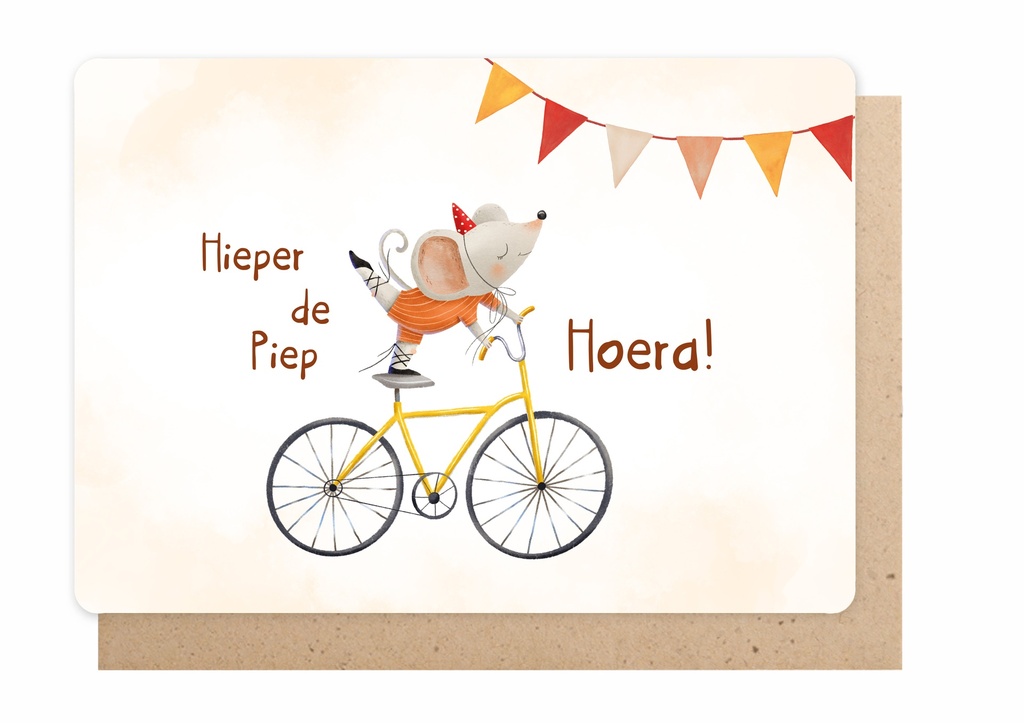 Kaartje Enfant Terrible: DD Hieper de piep hoera | kollekt